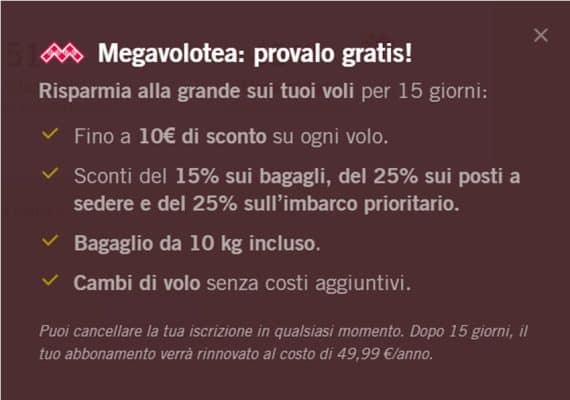 Megavolotea: cos'è e come funziona il programma fedeltà di Volotea